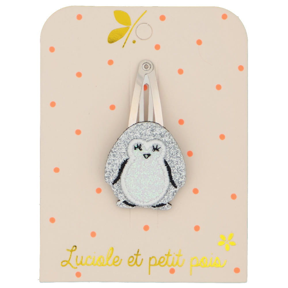 Pince cheveux pingouin - Accessoire coiffure | Luciole et petit pois